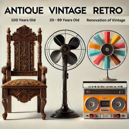 What’s the Difference Between Antique, Vintage, and Retro?