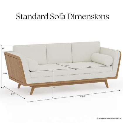 Standard Sofa Dimensions Complete Breakdown