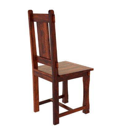 Rustic Natural Solid Wood Dining Chairs