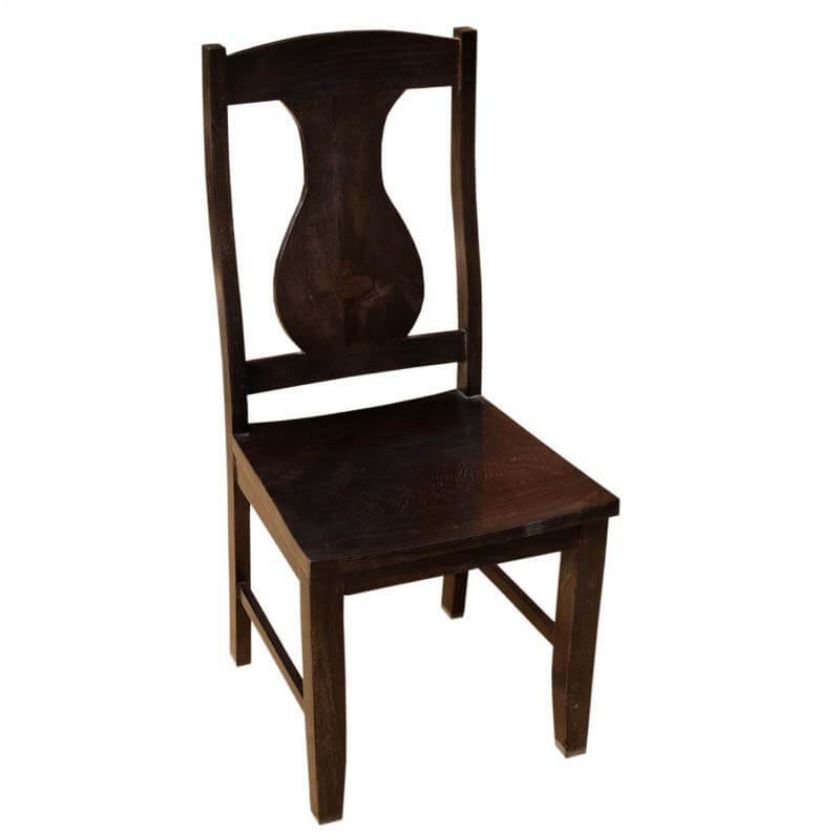 Lincoln Contemporary Dark Brown Round Kitchen Table Set with 4 Chairs.
