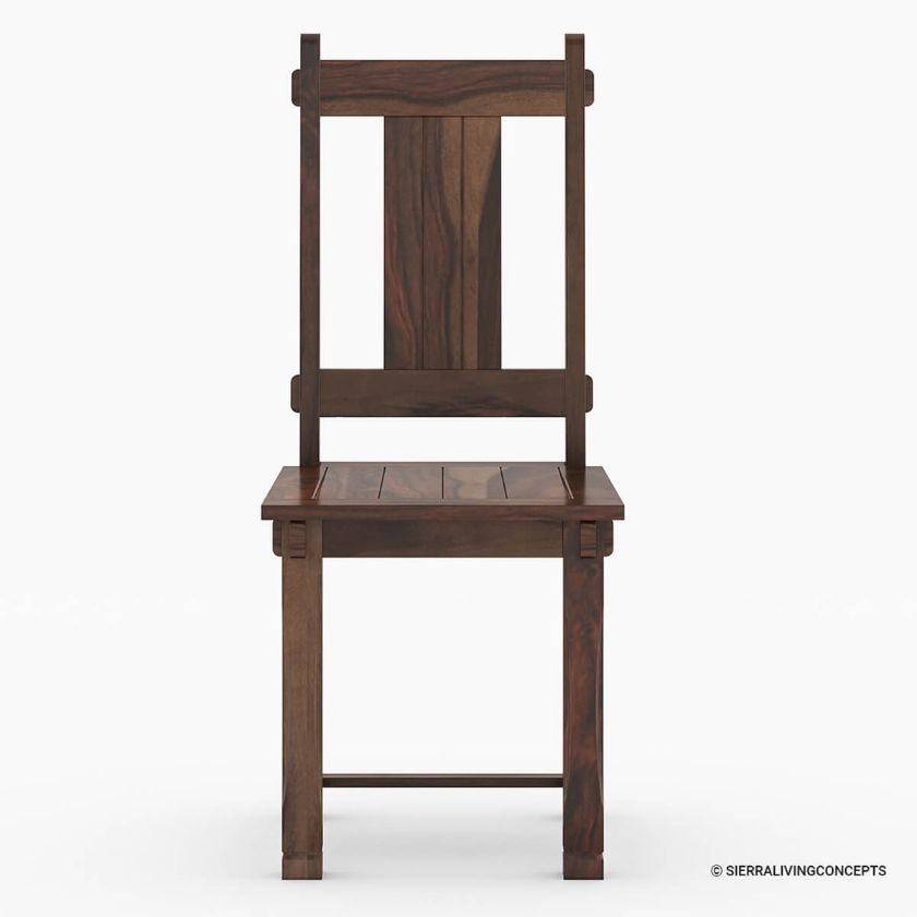 Richmond Rustic Solid Wood Square Dining Table Chair Set For 8 People ...