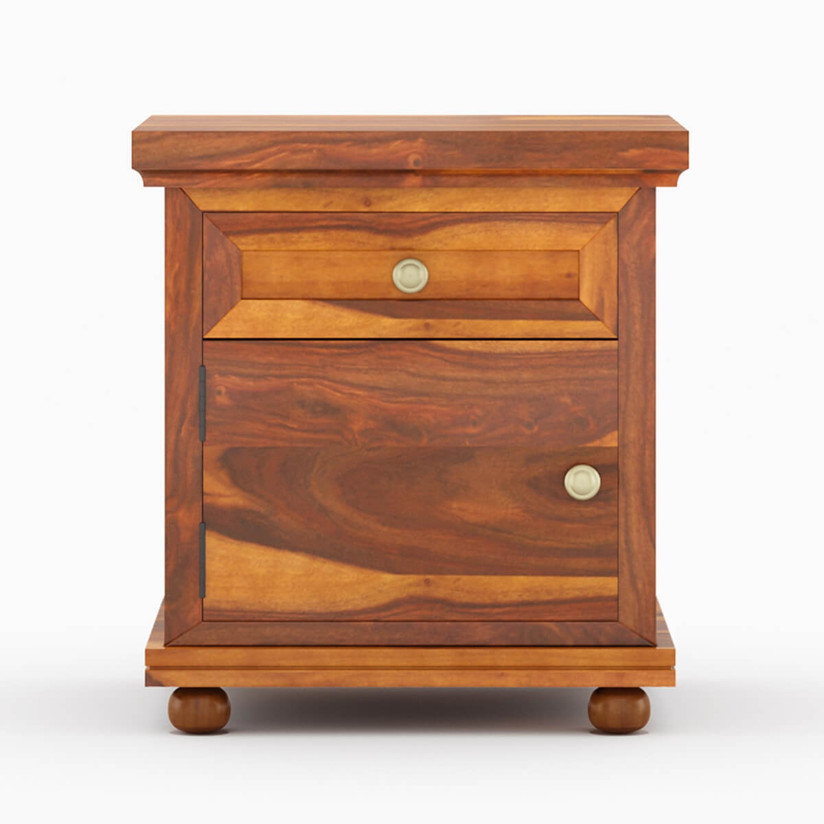 Pecos Solid Wood 1 Drawer Nightstand Cabinet | Sierra Living Concepts