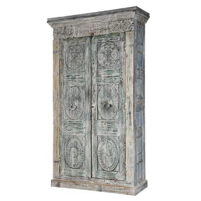 Large Solid Wood Clothing Armoire Wardrobe