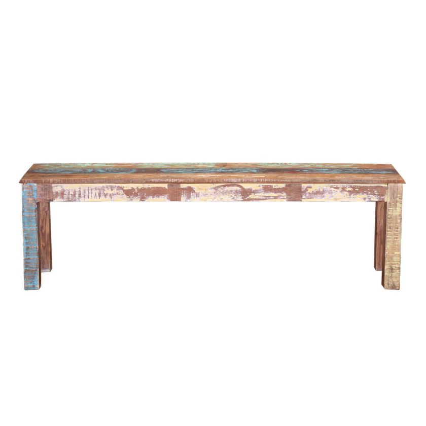 Olsen Rustic Colors Reclaimed Wood Backless Dining Bench