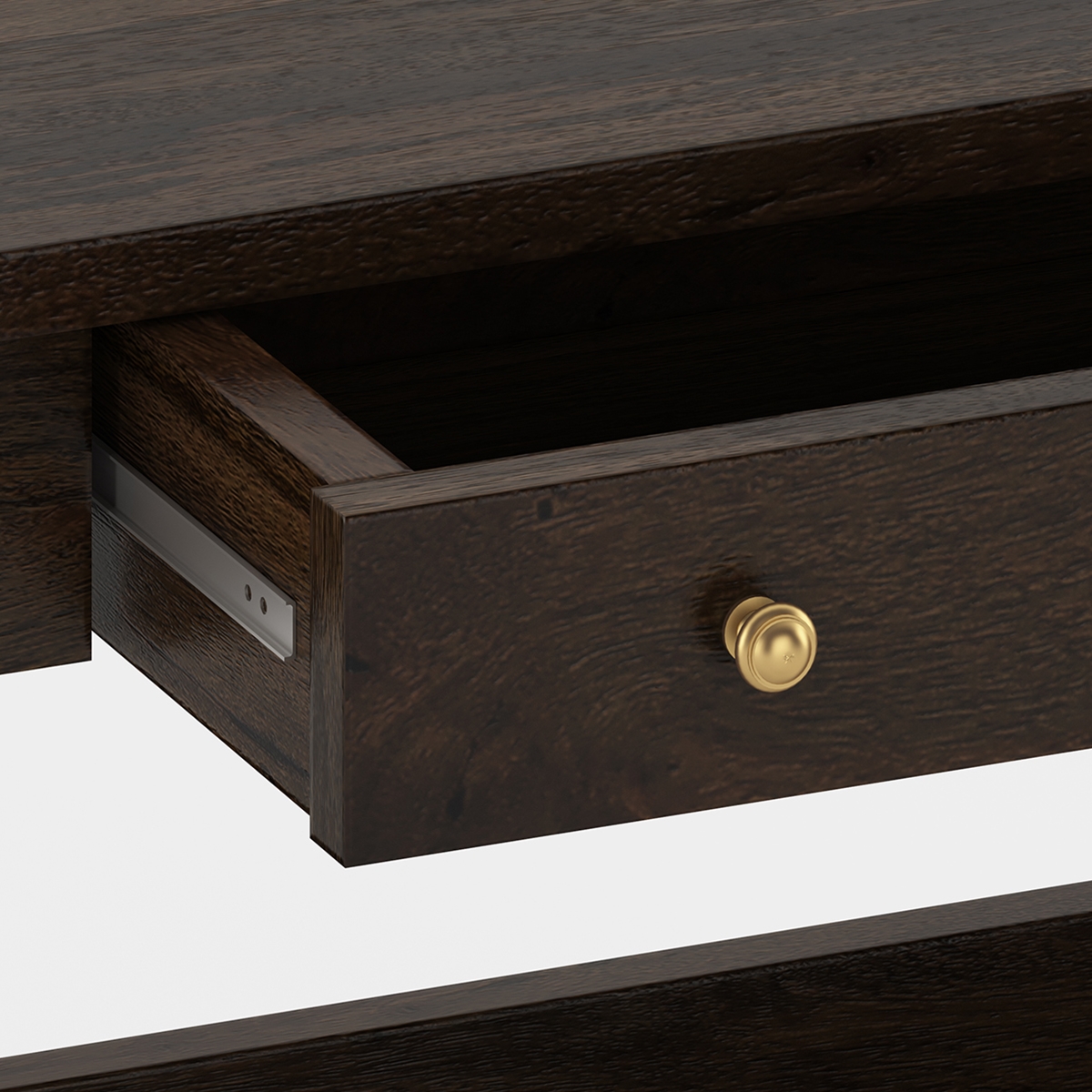 Lincoln Solid Wood Writing Desk With Drawer