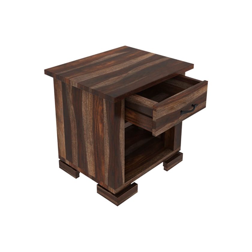 Athena Solid Wood 1 Drawer Nightstand
