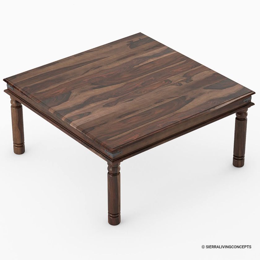 Richmond Rustic Solid Wood 8 Seater Square Dining Table For 8 | Sierra ...