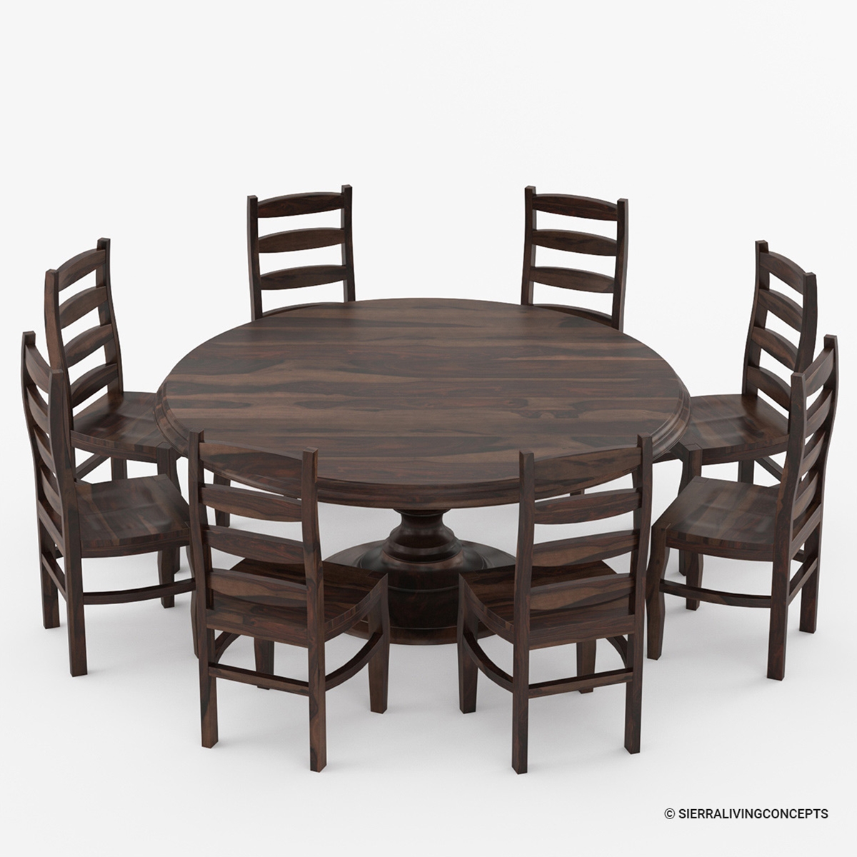 Minsk Rustic Traditional Rosewood Dining Room Set
