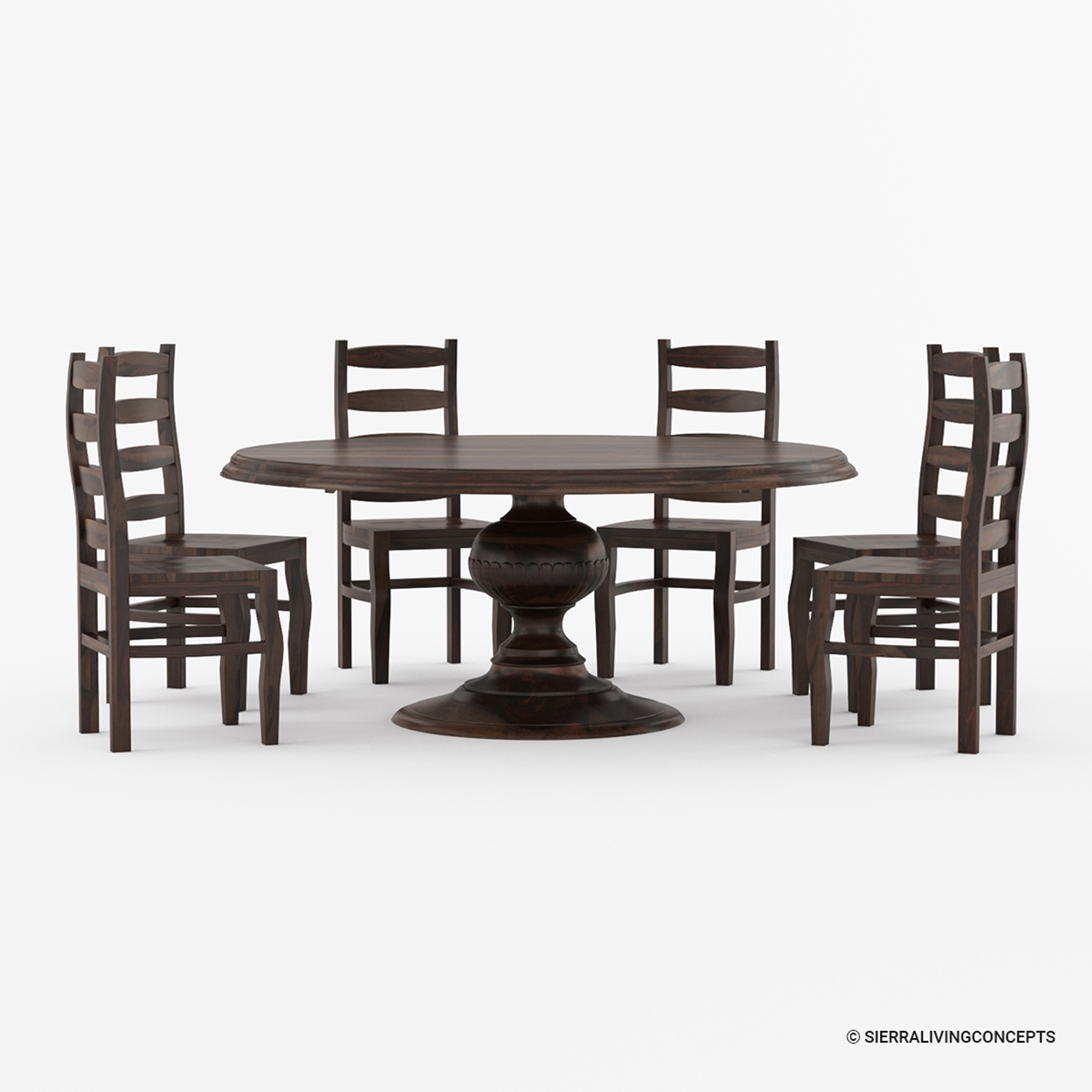 Minsk Rustic Traditional Rosewood Dining Room Set