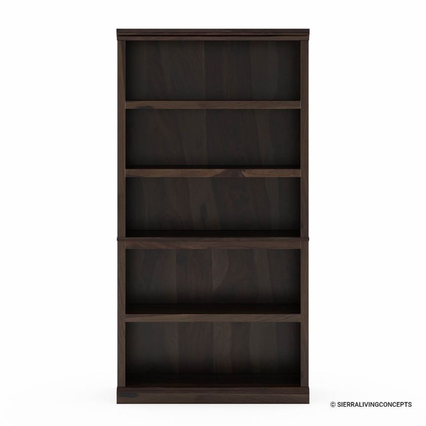 Kiana Solid Wood 5 Shelf Standard Bookcase