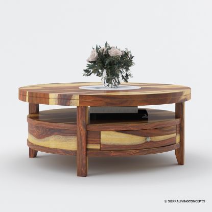 Large Solid Wood Coffee Tables with Storage | Free Shipping