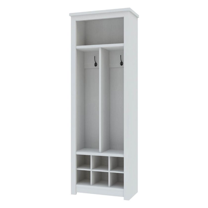Halstead 24 inch Solid Mahogany Wood Entryway Hall Tree with Coat Rack ...