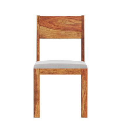 Rustic Natural Solid Wood Dining Chairs