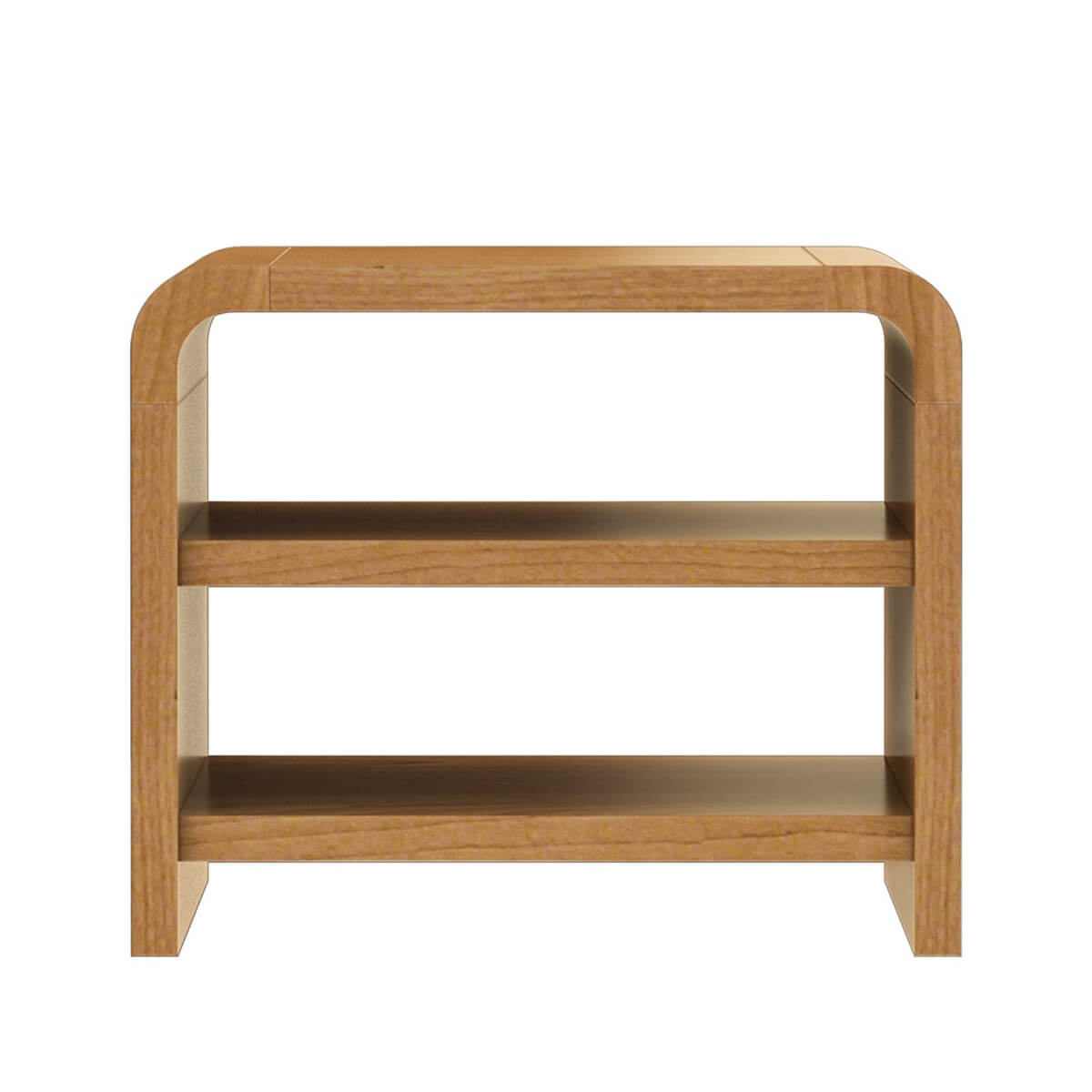 Rebersburg Solid Teak Wood 3 Tier Nightstand with Open Shelves | Sierra ...