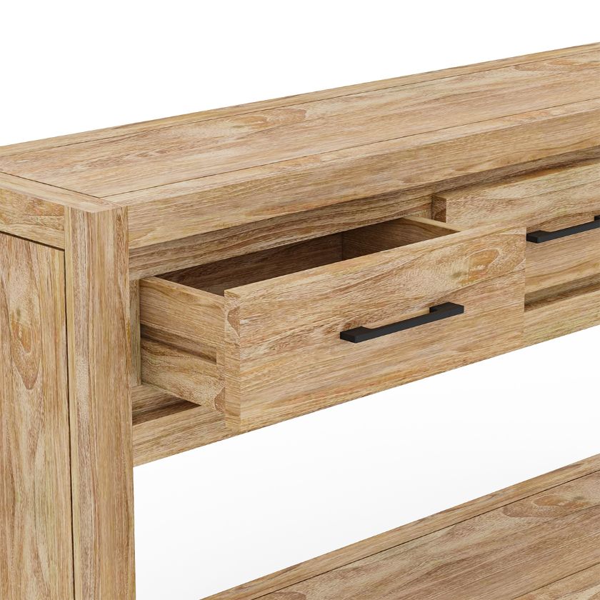 Oaso Modern Farmhouse Entryway Console Table with Drawers