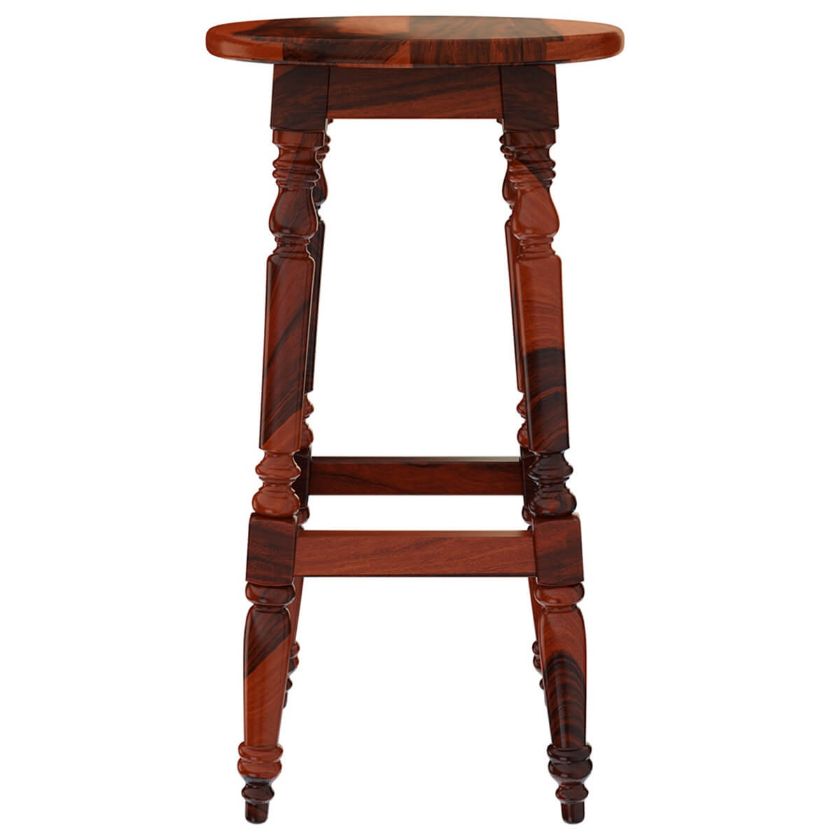 Magadan 30 Inch Rustic Solid Wood Bar Stool