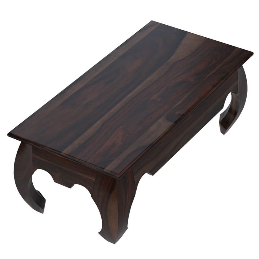 Santa Fe Rustic Solid Wood Coffee Table with 2 End Table Set