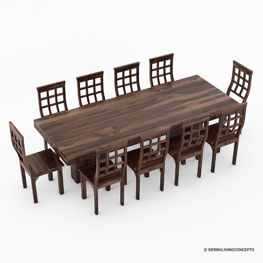 Dallas Ranch Rustic Solid Wood Dining Room Set