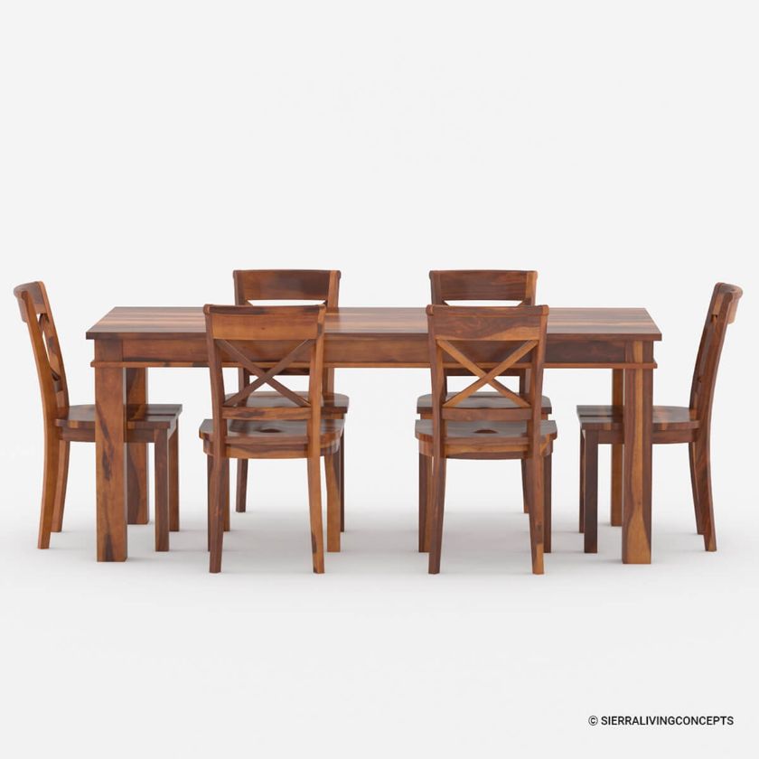 Seward Rustic Solid Wood Dining Room Set