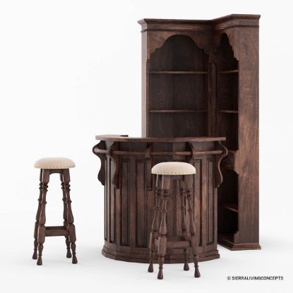Rustic Wine Bar Liquor Cabinets & Racks | Tall & Corner Bar Furniture