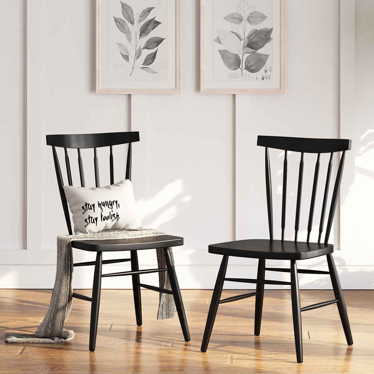 Spindle Back Dining Room Chairs