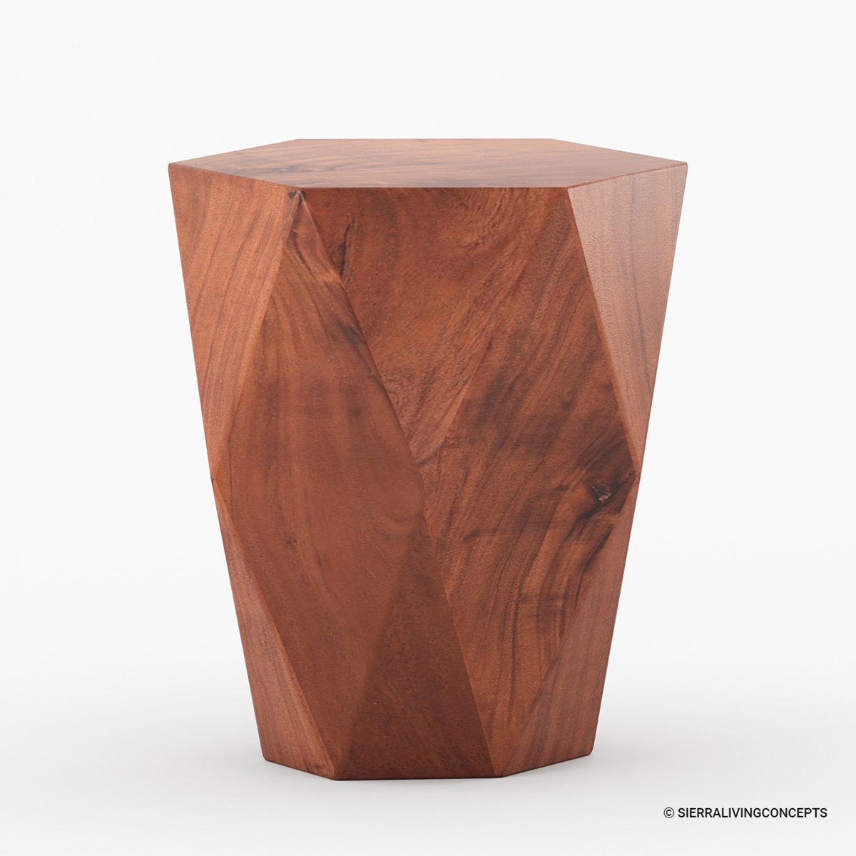 Riccarton Modern Diamond Living Room End Tables Set of 2
