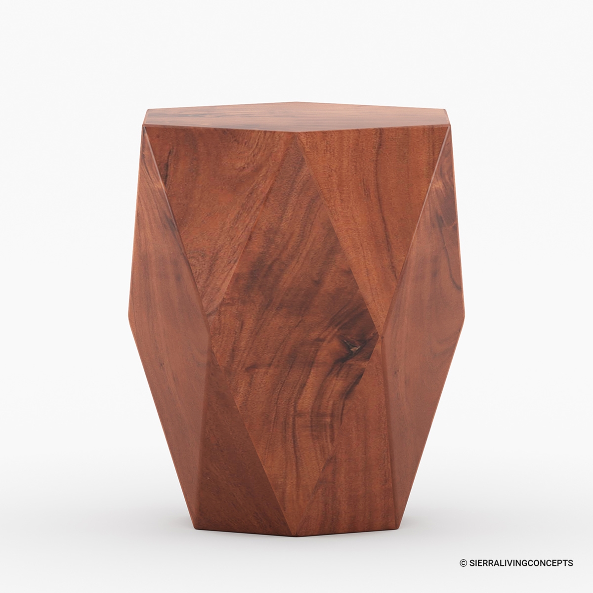 Riccarton Modern Diamond Living Room End Tables Set of 2