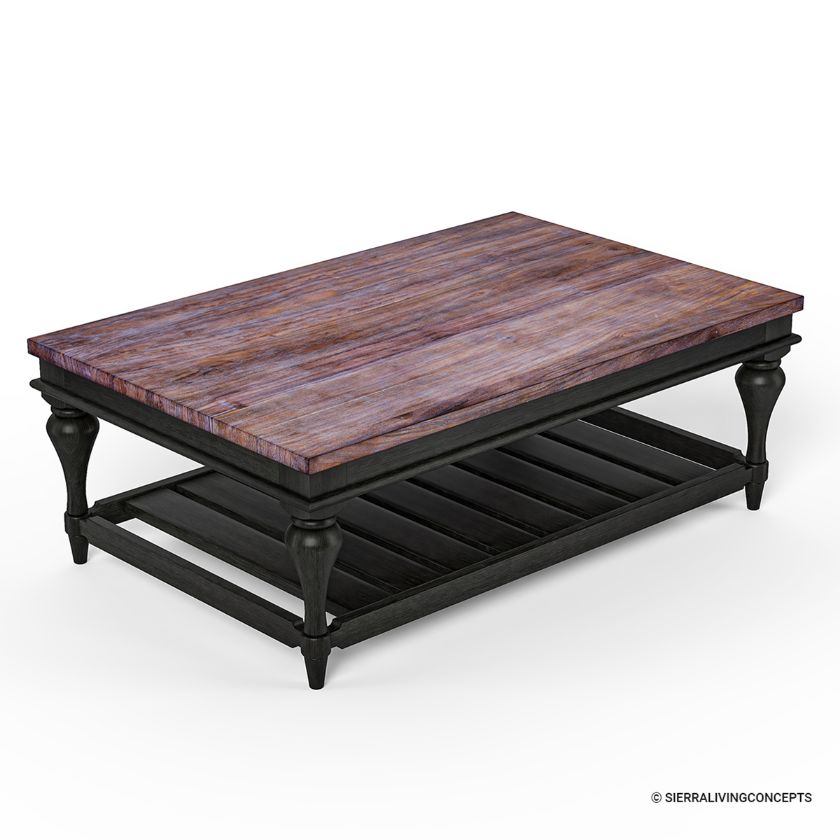 Safford Solid Mahogany Wood Coffee Table And End Table Set