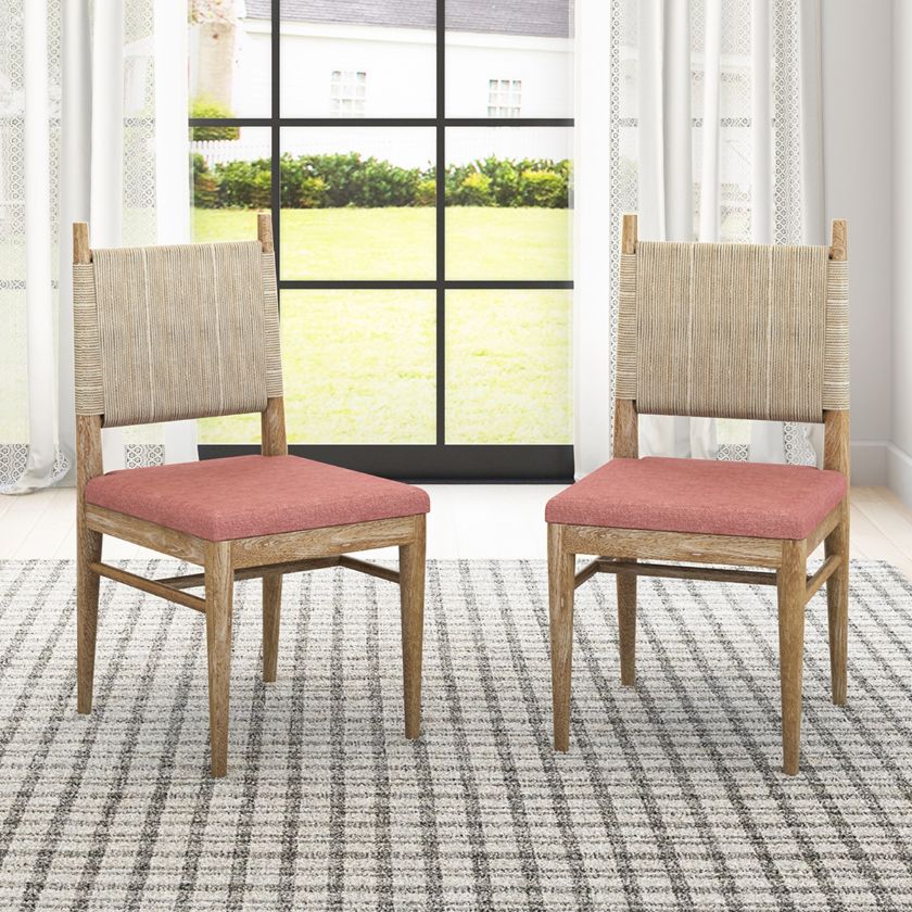 Bolsward Rustic Solid Wood Handcrafted Dining Chair | Sierra Living ...
