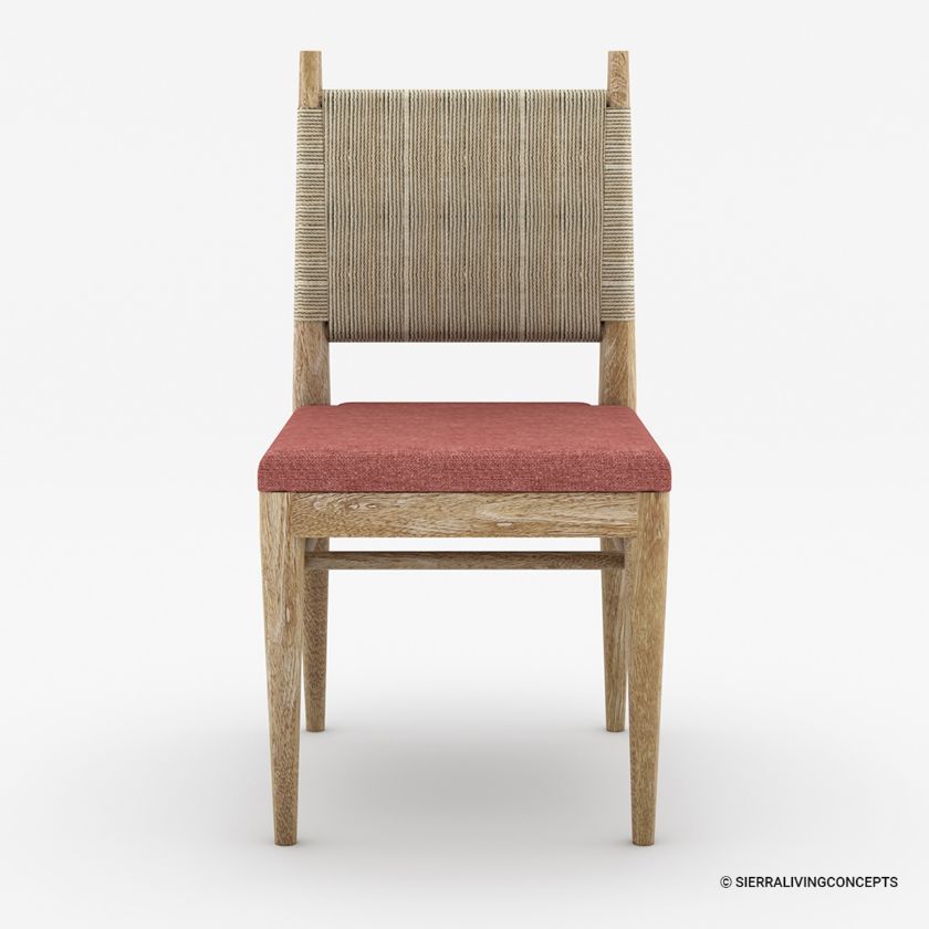 Bolsward Rustic Solid Wood Handcrafted Dining Chair | Sierra Living ...