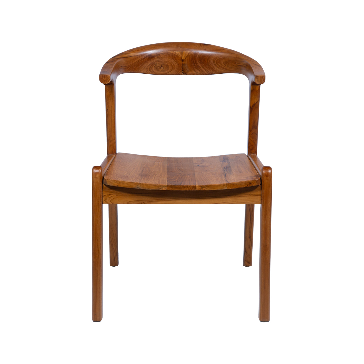 Azusa Danish Modern Rustic Solid Wood Natural Sesil Chair