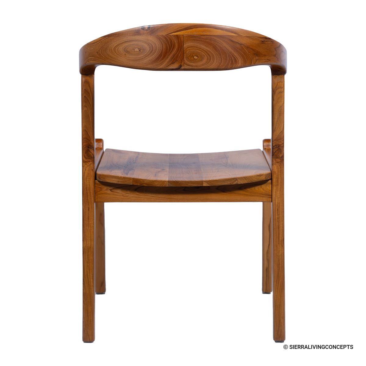 Azusa Danish Modern Rustic Solid Wood Natural Sesil Chair