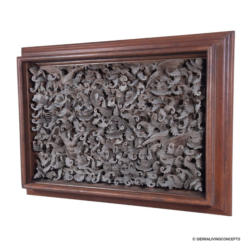 Rathmullan Gothic Teak Wood Handcarved Wall Art