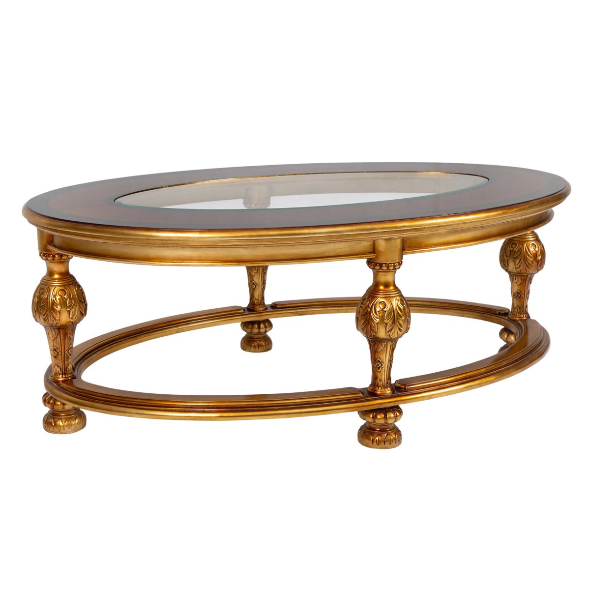 Portmeirion Mahogany Wood Round Venetian Coffee Table