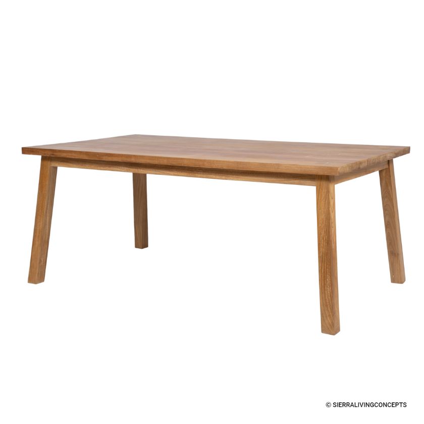 Montrose Rustic Teak Wood Rectangular Top Dining Table