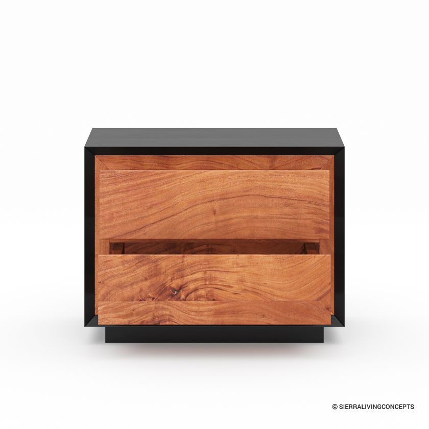 Paradise Rustic Natural Wood Nightstand