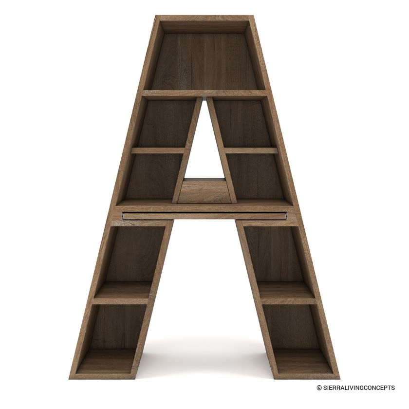 Cambridge Letter A Shaped Bookcase