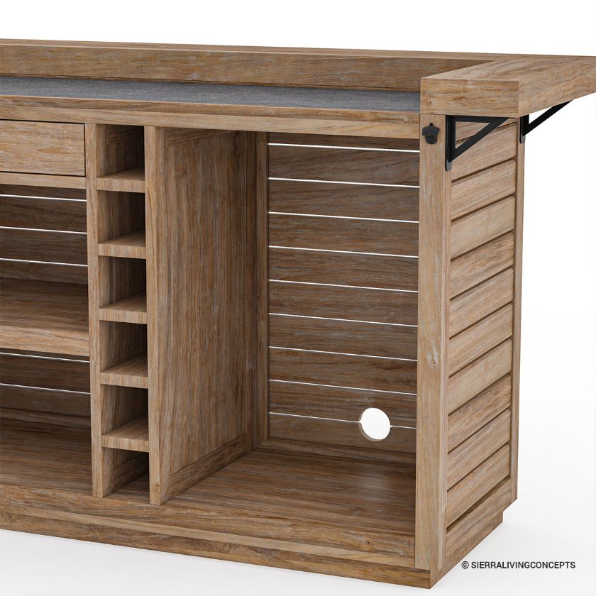 Concord Outdoor Bar Cabinet with Space for Mini Fridge