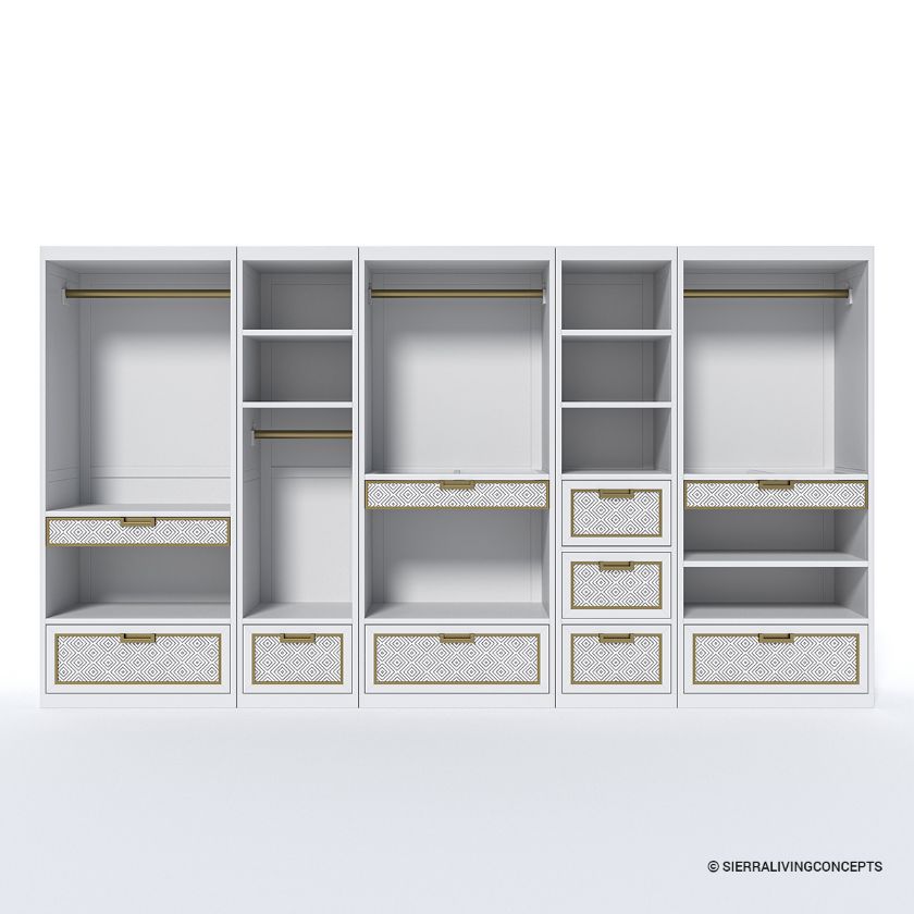 Midtown Modular Free Standing Wood Closet Systems