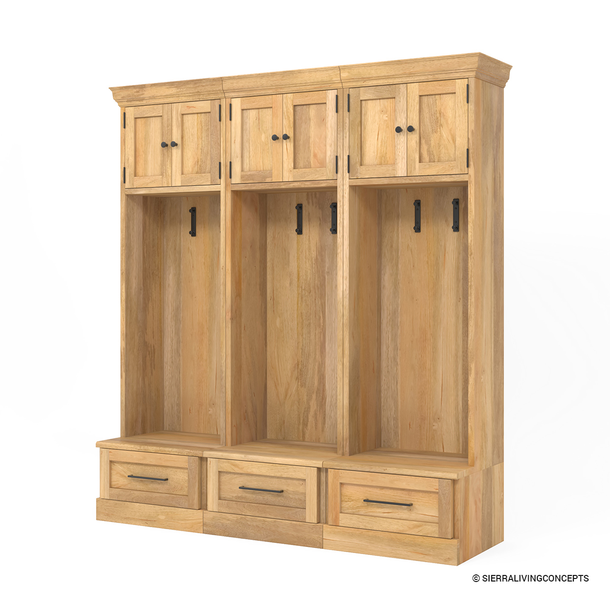 Jiufen Large Farmhouse style solidwood Hall Tree with Storage | Order now