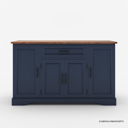 Solid Wood Sideboard Cabinets with mini fridge space | Extra Long ...