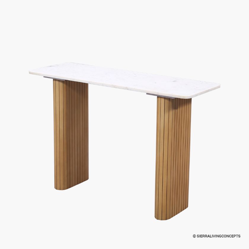 Nelson Marble Top Modern Console Table for Entryway