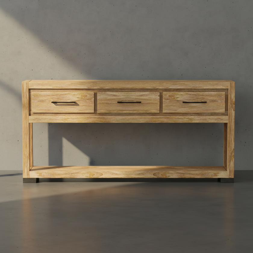 Oaso Modern Farmhouse Entryway Console Table with Drawers