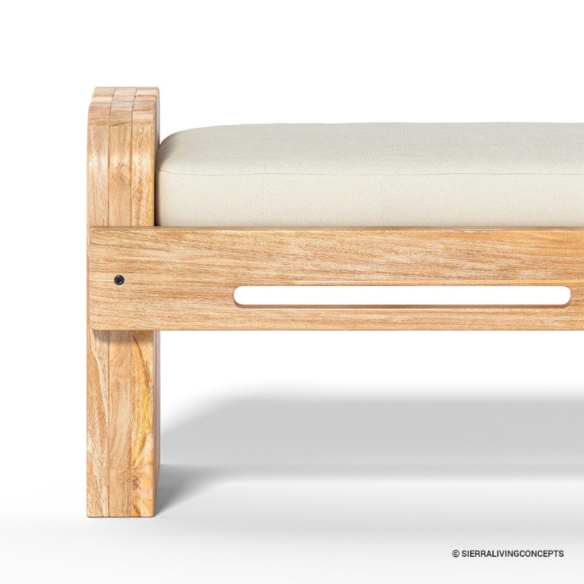 Estrie Scandinavian Style Upholstered Entryway Bench | Free Shipping